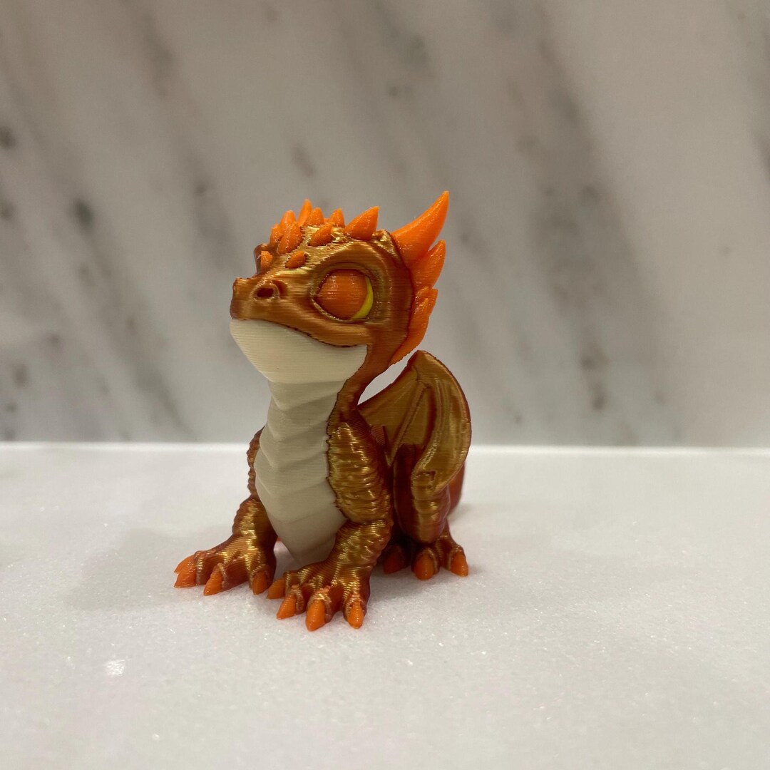 Fire Dragon Still Figurine for Kids and Adults Collectable - Etsy