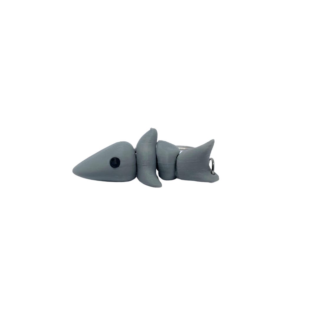 Shark Fidget Toy Keyring Charm With Articulated Joints - Etsy