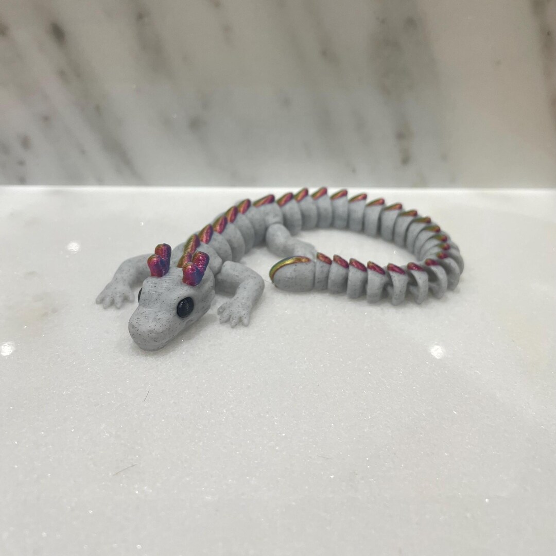 3D Printed Articulated Dragon Custom Fidget Toy for Kids and Adults - Etsy