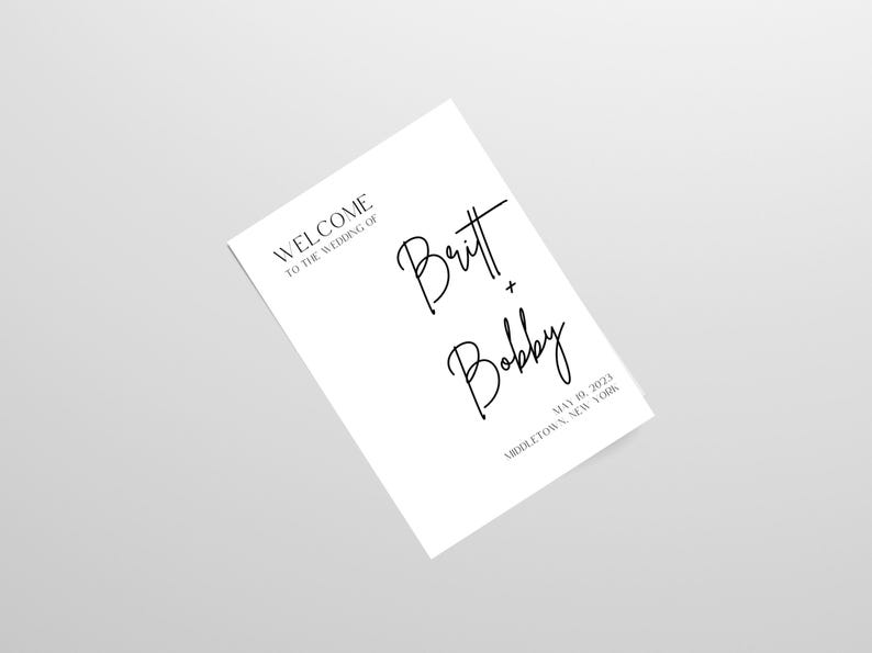 Wedding Foldable Pamphlet Template 10inx7in Canva INSTANT Download ...