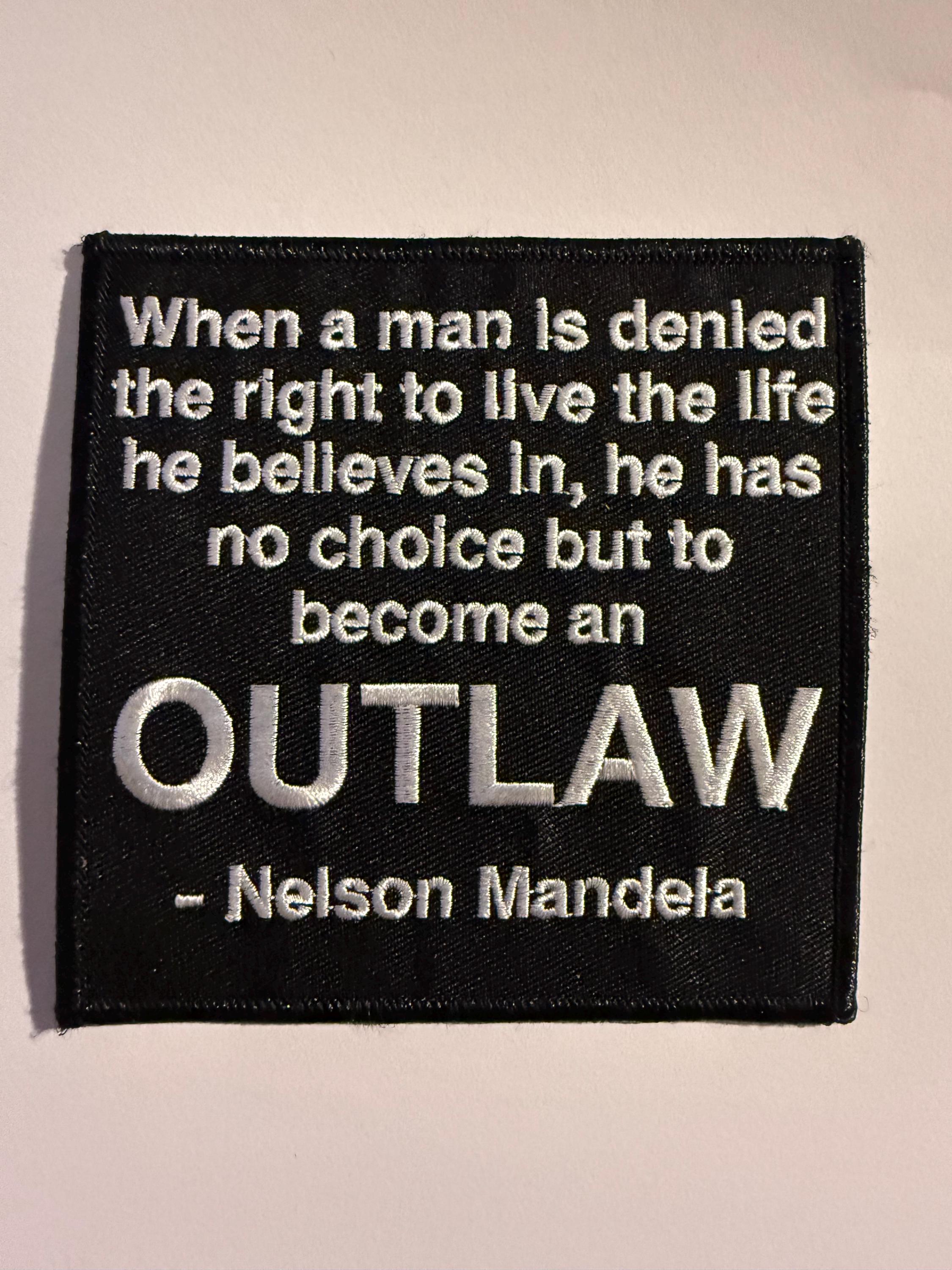 Nelson Mandela Outlaw Patch - Etsy