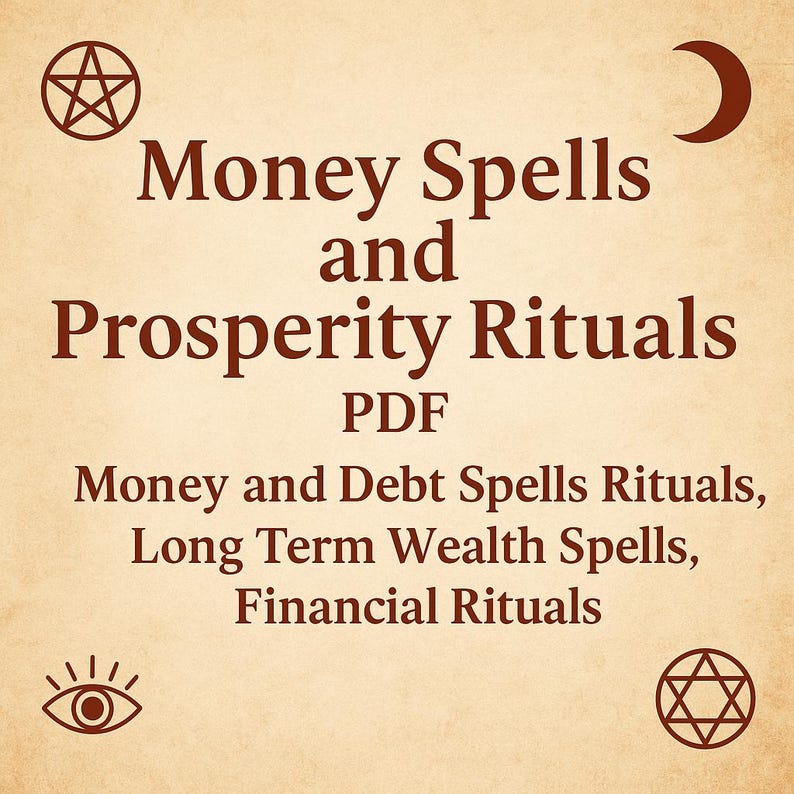 Money Spells & Prosperity Rituals: Wiccan Spellbook (printable PDF) - Etsy