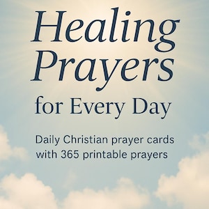 Daily Christian Prayer Cards: 365 Healing Affirmations (digital ...