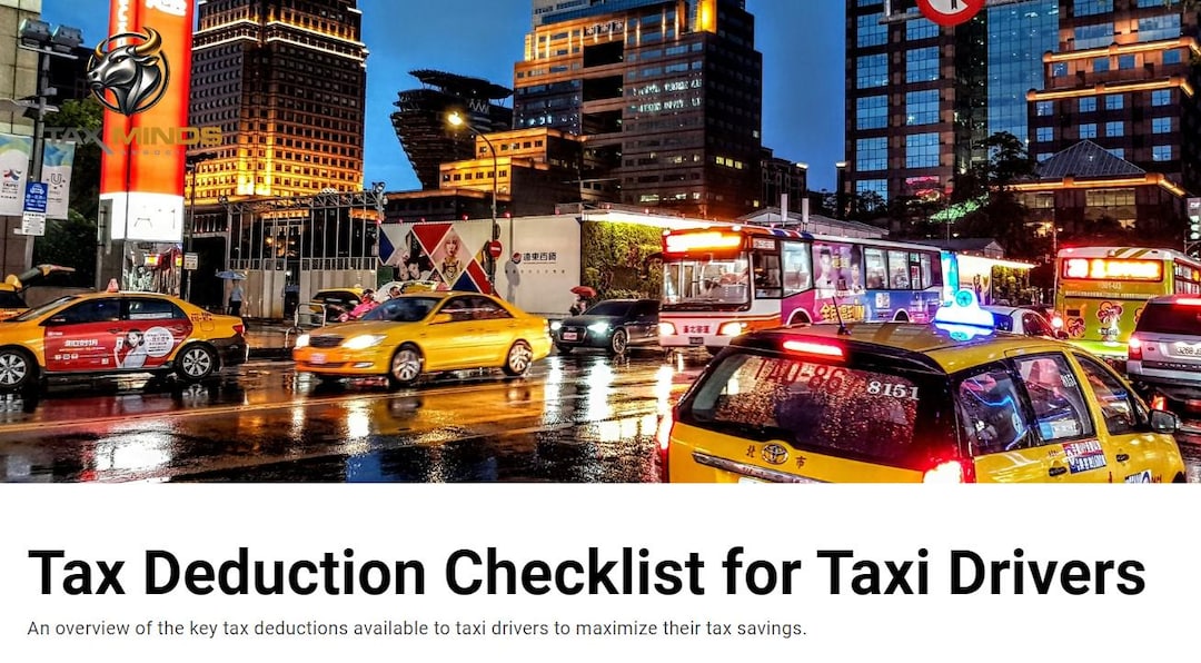 Tax Deduction Checklist for Taxi Drivers (digital Download) - Etsy