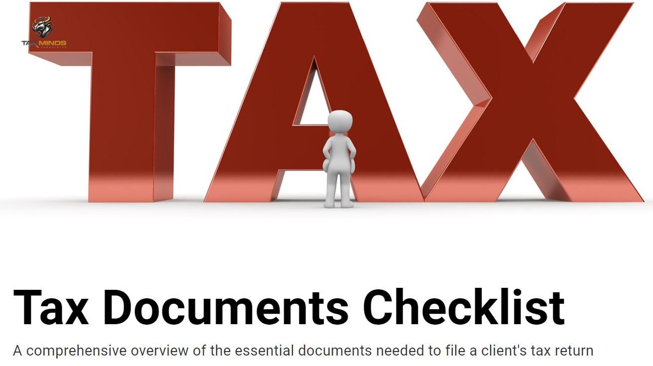 Tax Document Checklist Needed to File Taxes (digital Download) - Etsy