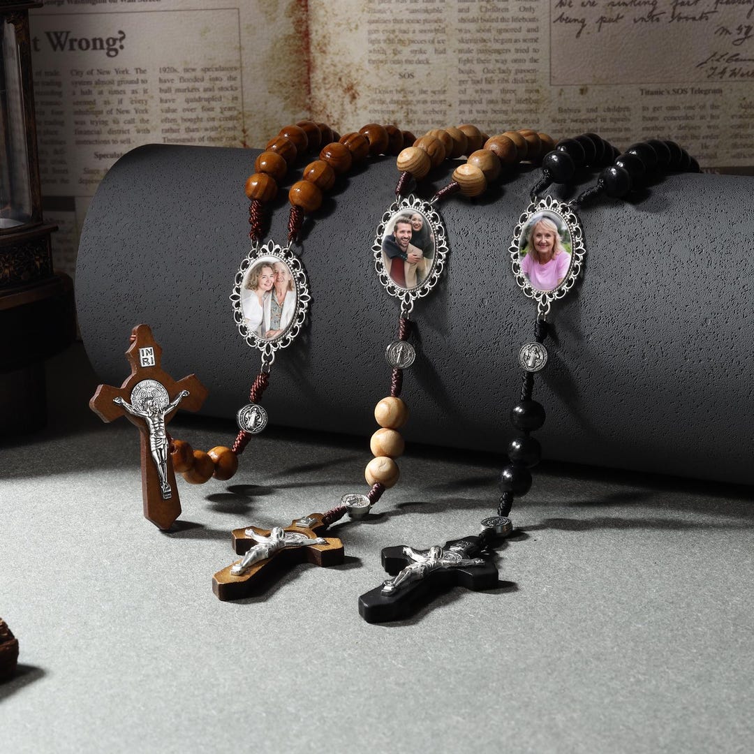 Custom Photo Rosary Beads, Personalized Catholic Rosary, Religious ...