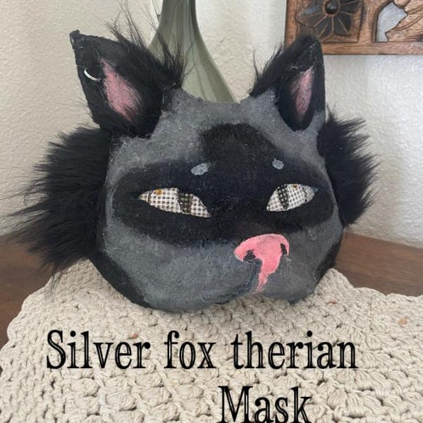 Silver Fox Therian Mask - Etsy