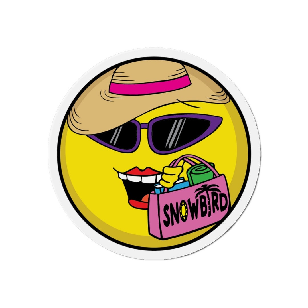 Snowbird Emoji Car Magnet - Etsy