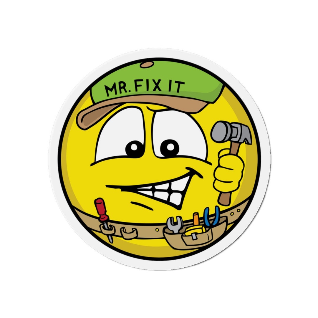 Handyman Mr. Fix It Emoji Car Magnet - Etsy