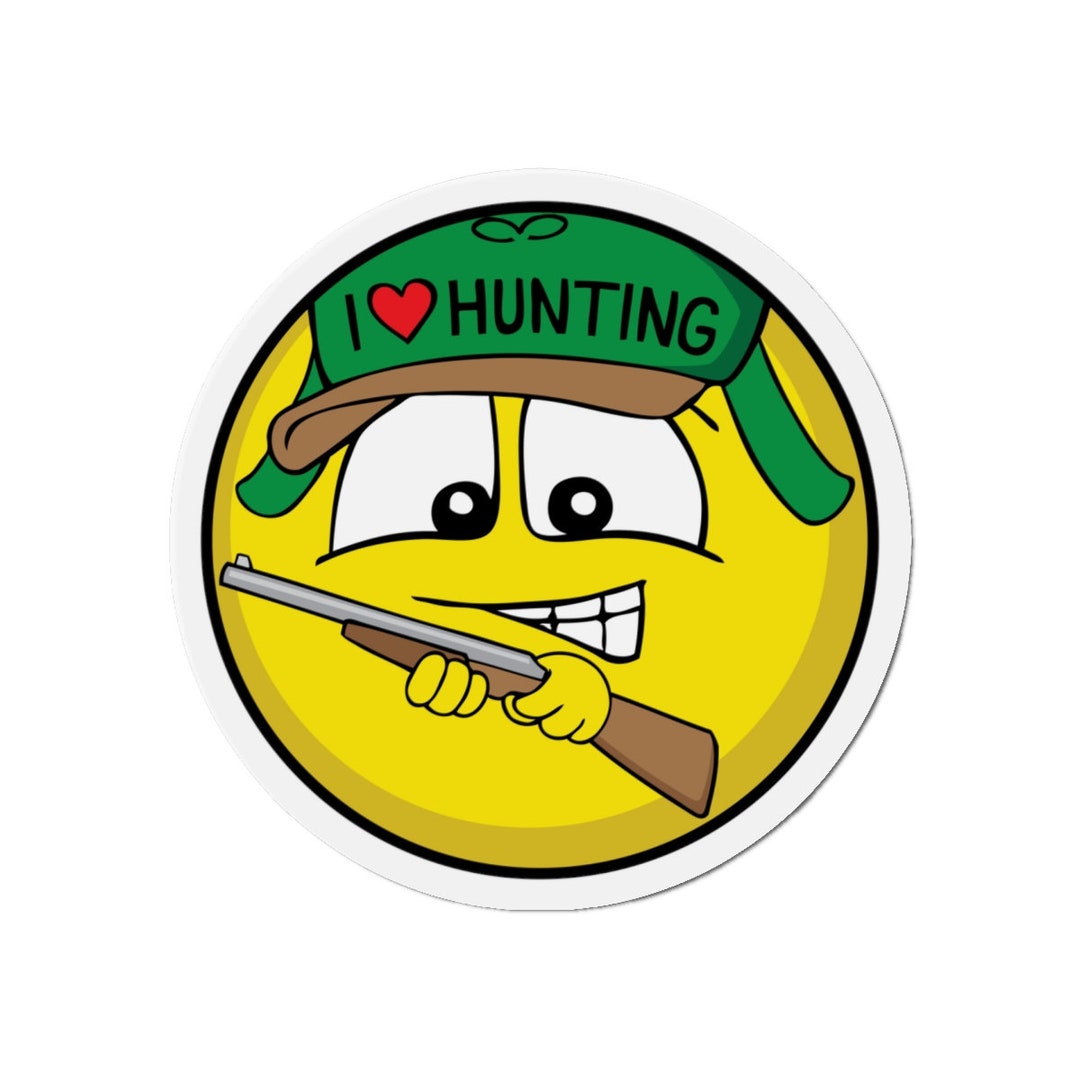 Hunting Emoji Car Magnet - Etsy