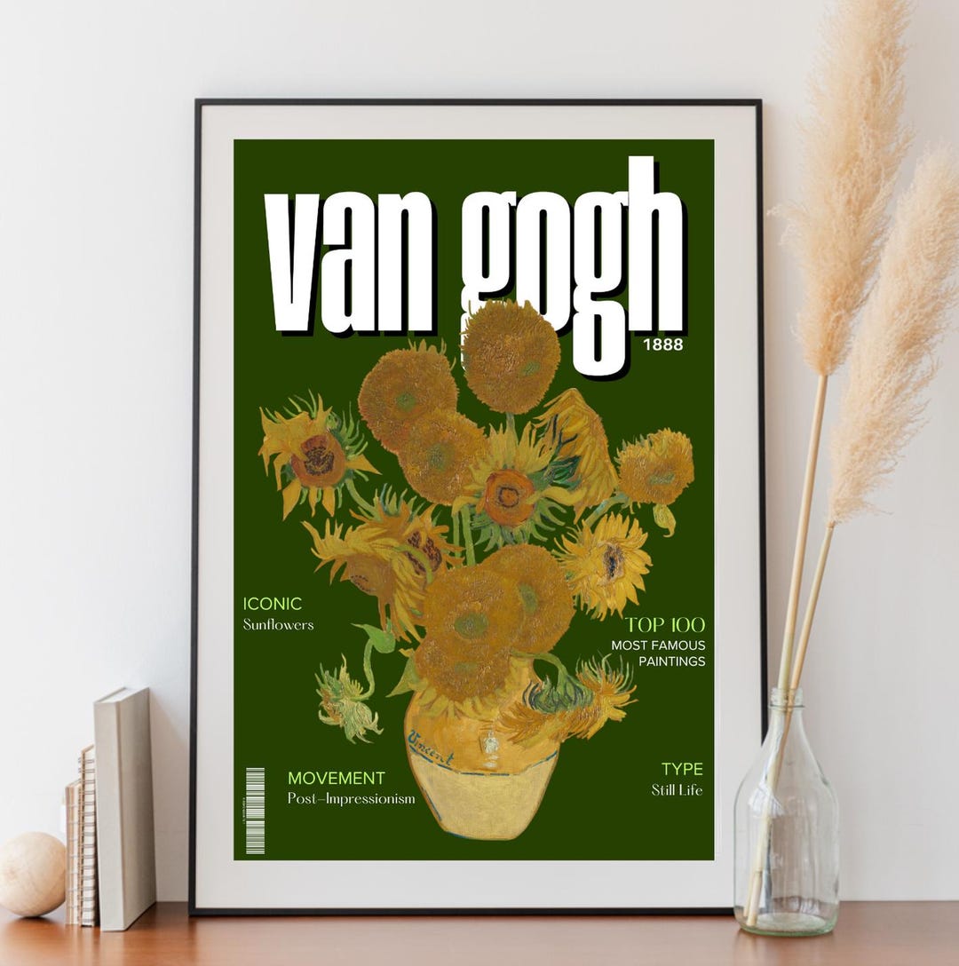 Sunflowers Vincent Van Gogh DIGITAL Download Printable Wall Art Print ...