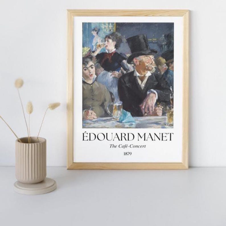 Édouard Manet the Café-concert DIGITAL Download Printable Wall Art ...