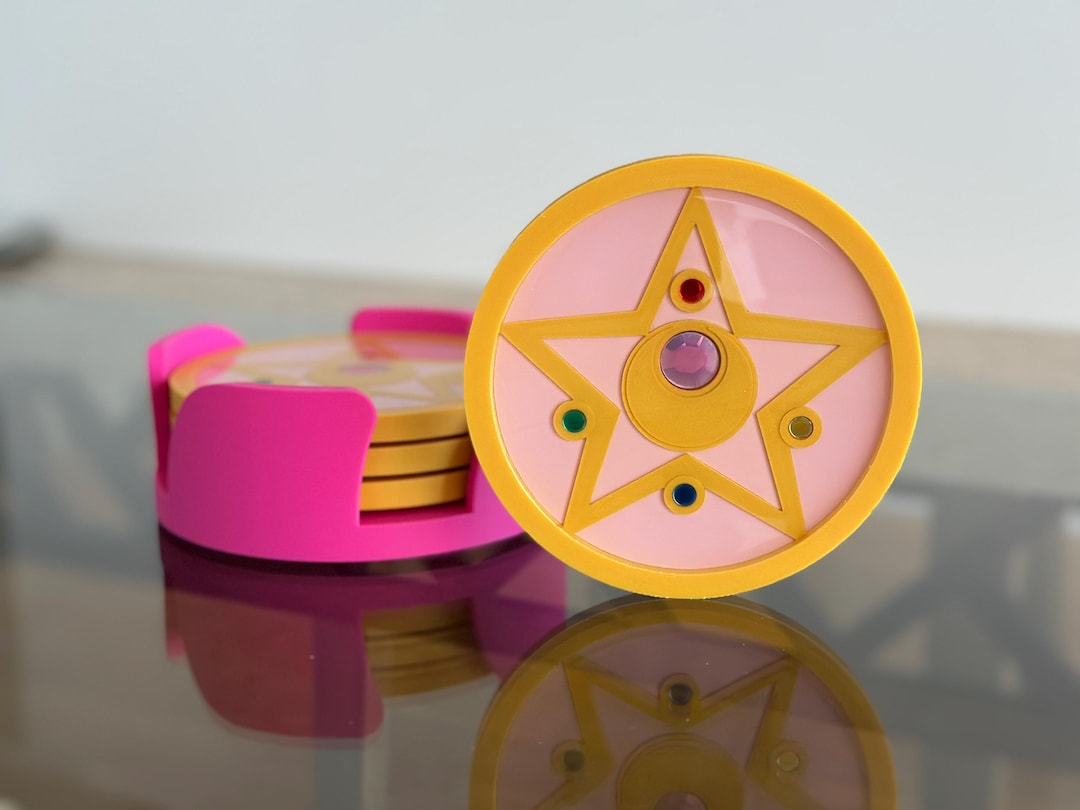 Sailor Moon Compact Mirror Coaster - Etsy