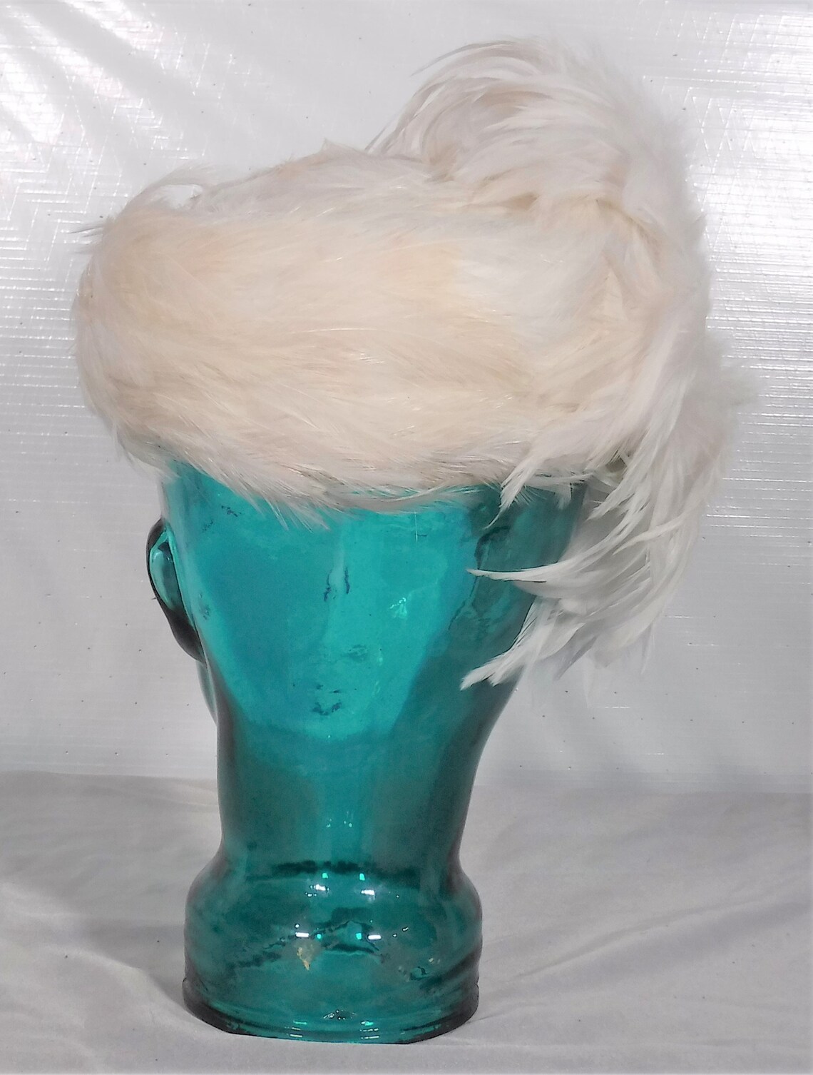 Vintage White Feather Wool Hat Cap Fancy Sequins - Etsy