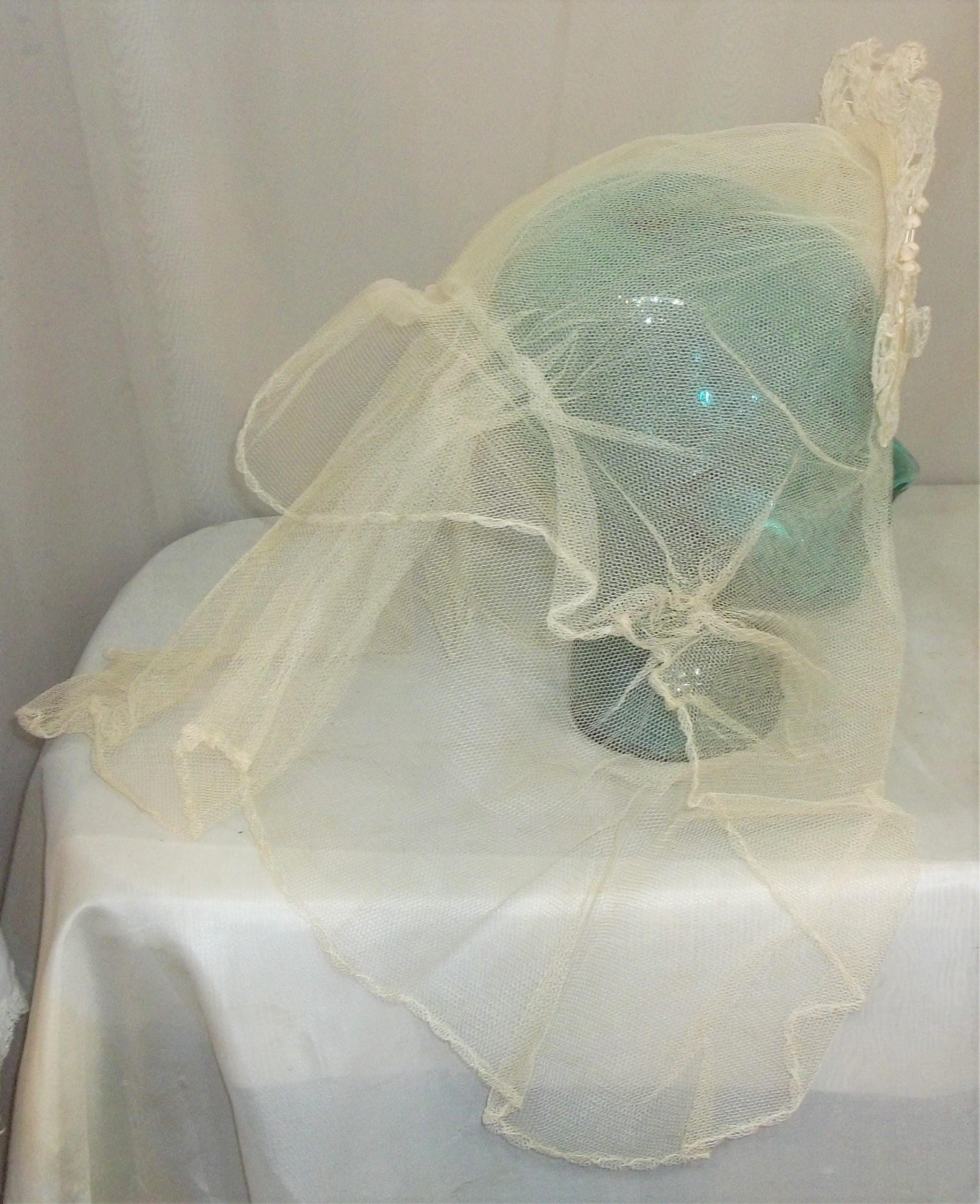 Vintage 1950's Lace Net Netting Veil Wedding Bridal - Etsy