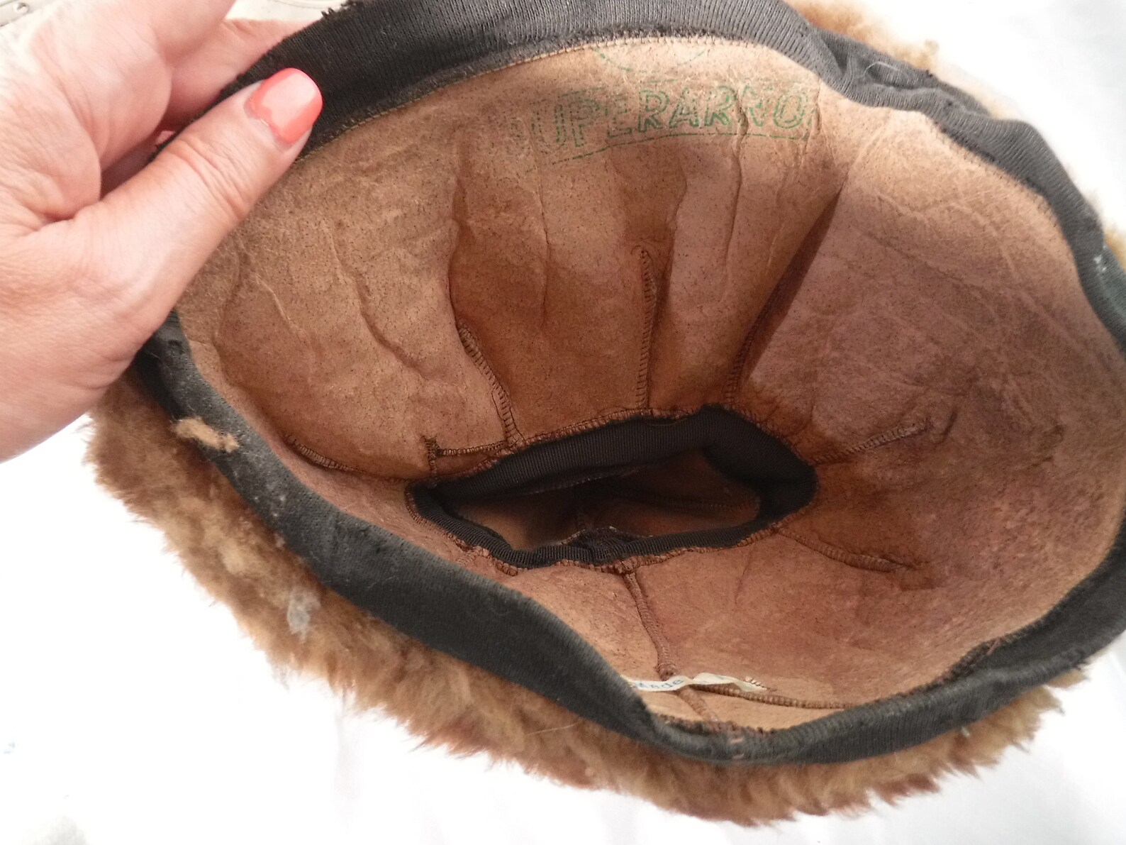 Vintage Superarno Tuscan Genuine Lamb Shearling Skin Fur Italy Italian ...