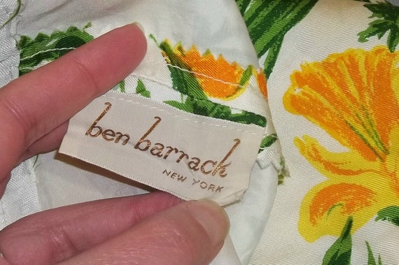 Vintage Ben Barrack Floral Wiggle Dress Small Daisy D… - Gem