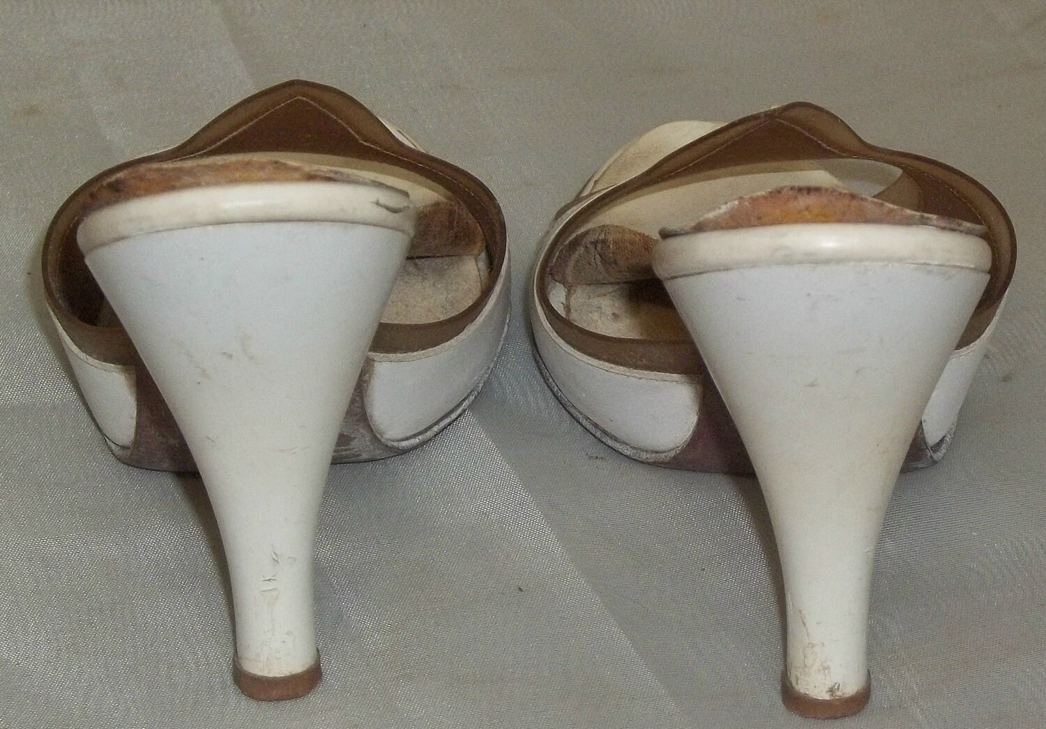 Deadstock Vintage White Leather Spring-o-lators Springolator Pumps ...