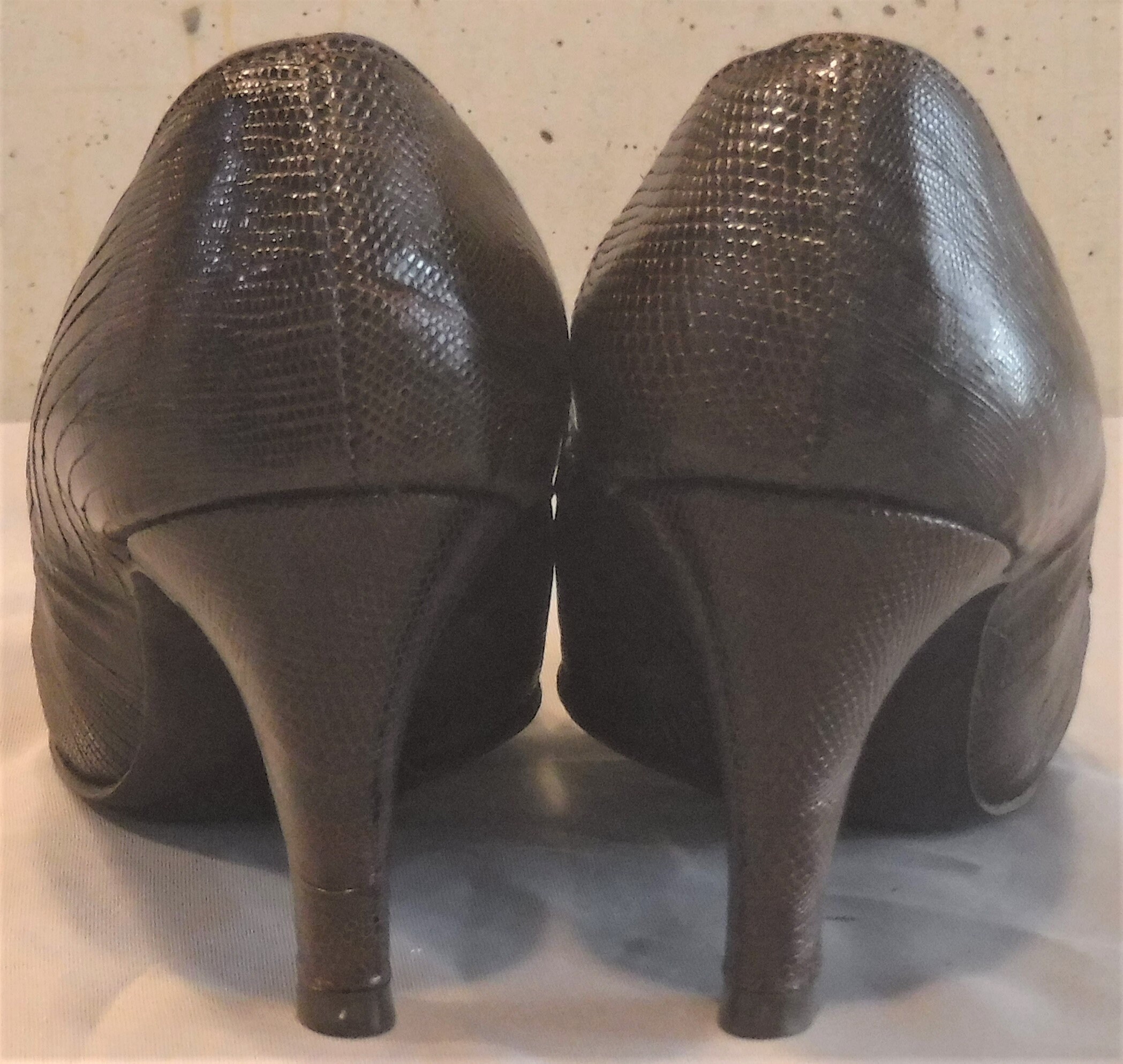 Vintage Johansen 1950's Lizard Skin High Heels Shoes Pumps 4 1/2 - Etsy