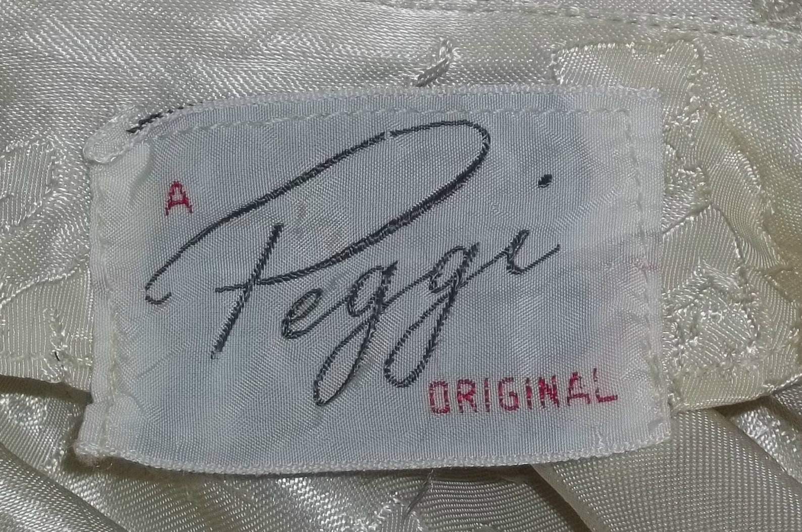 Vintage Peggi Original 1950s Ivory Halter Satin Brocade Dress Bolero ...