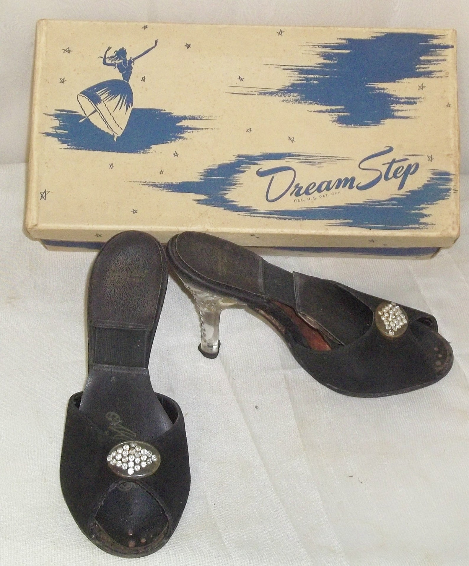 Vintage Michele Spring-o-lators Springolator Lucite Pumps Slides 5N ...