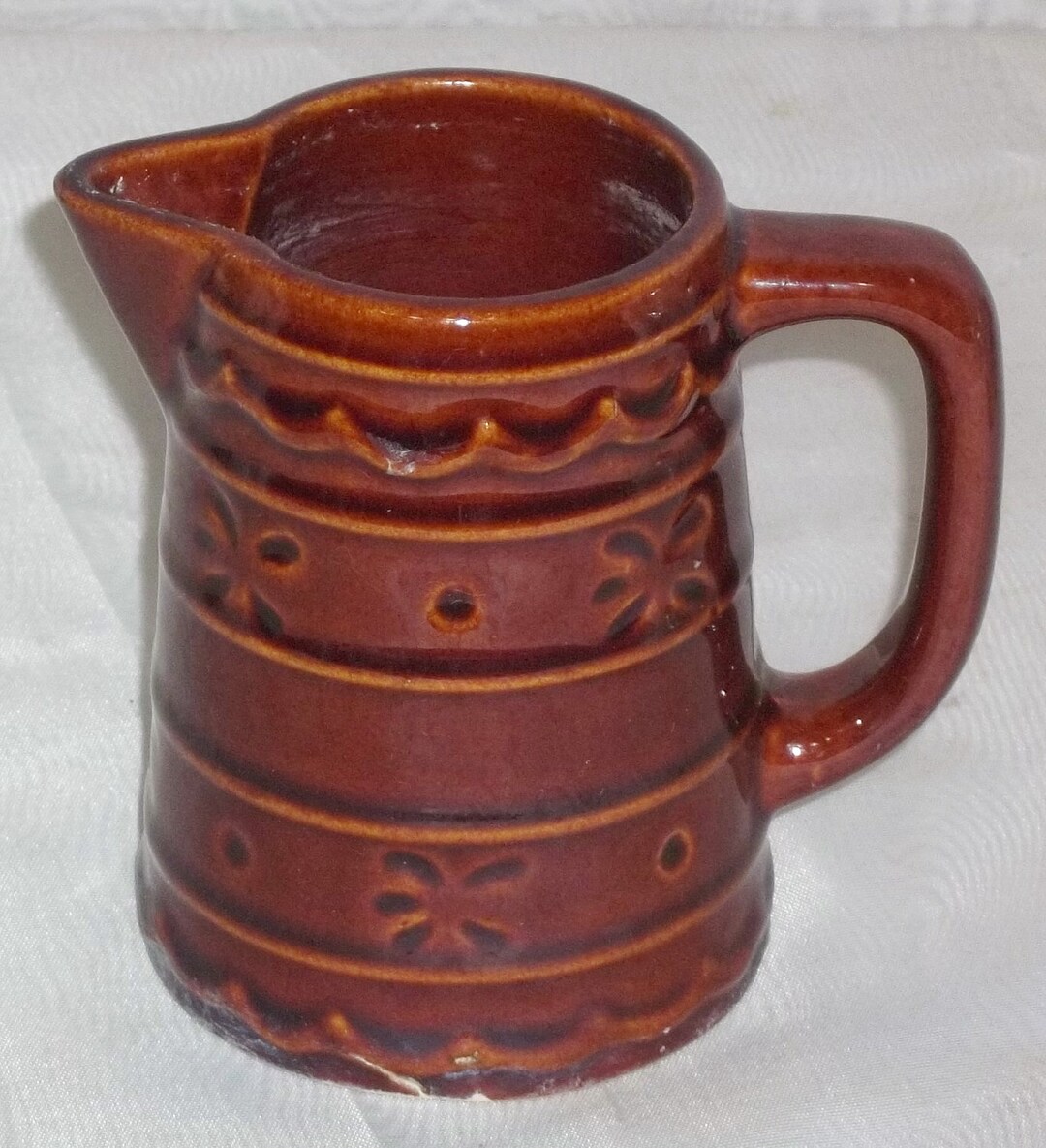 Vintage Marcrest Daisy and Dot Creamer 8 Oz Syrup Pitcher - Etsy