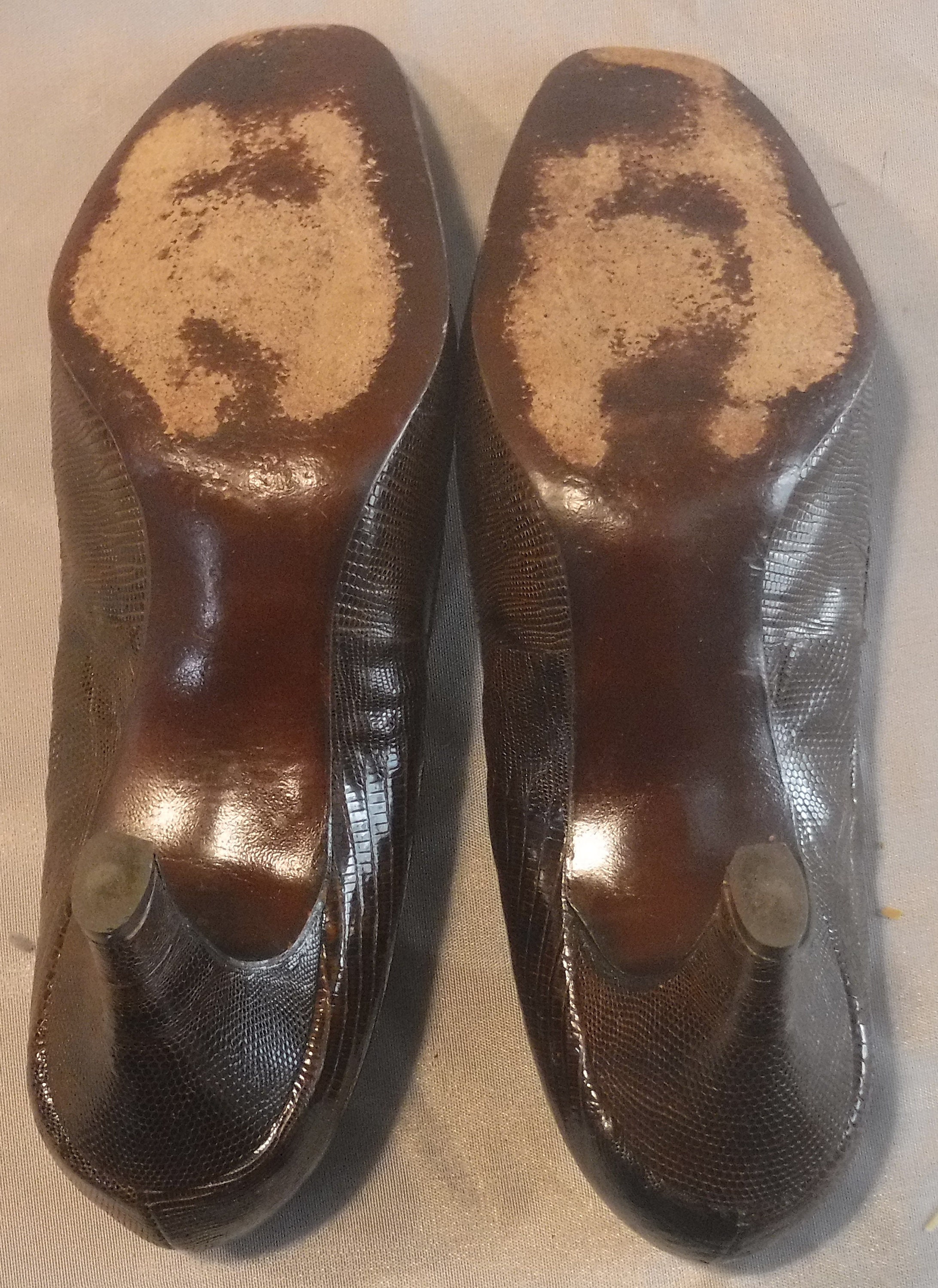 Vintage Johansen 1950's Lizard Skin High Heels Shoes Pumps 4 1/2 - Etsy