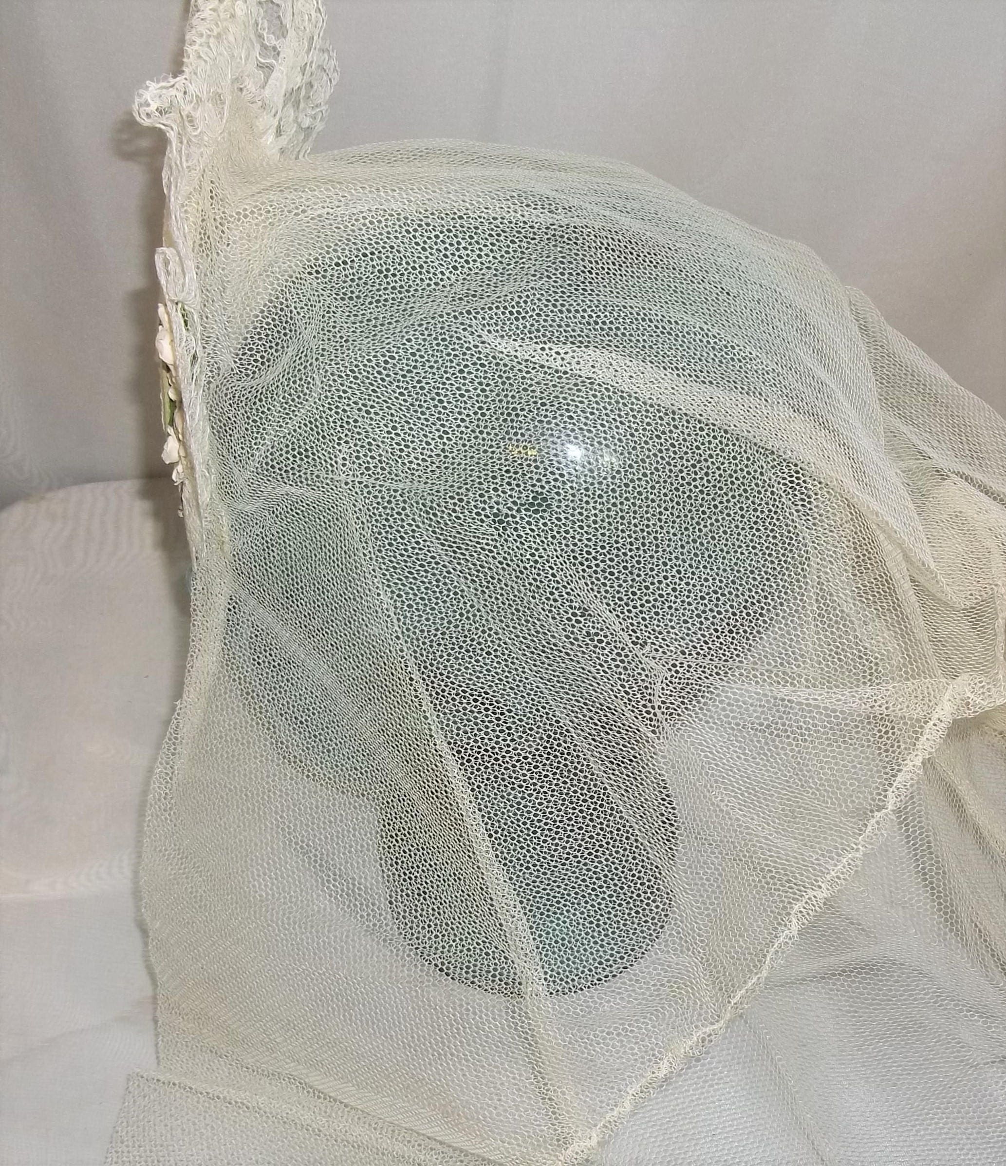 Vintage 1950's Lace Net Netting Veil Wedding Bridal - Etsy