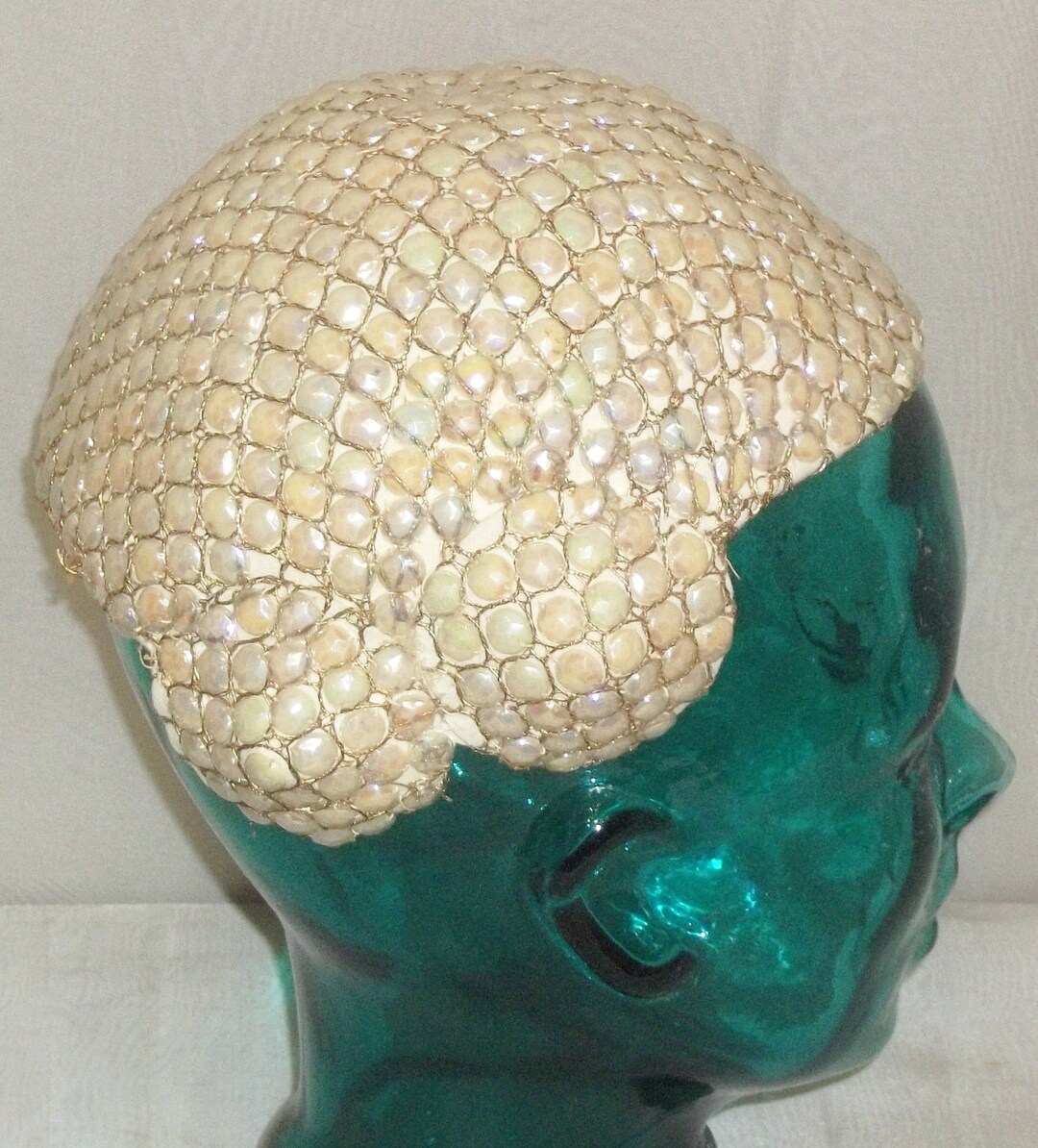 Vintage Flapper Unique Beaded Opalescent Woolf Brothers Hat - Etsy