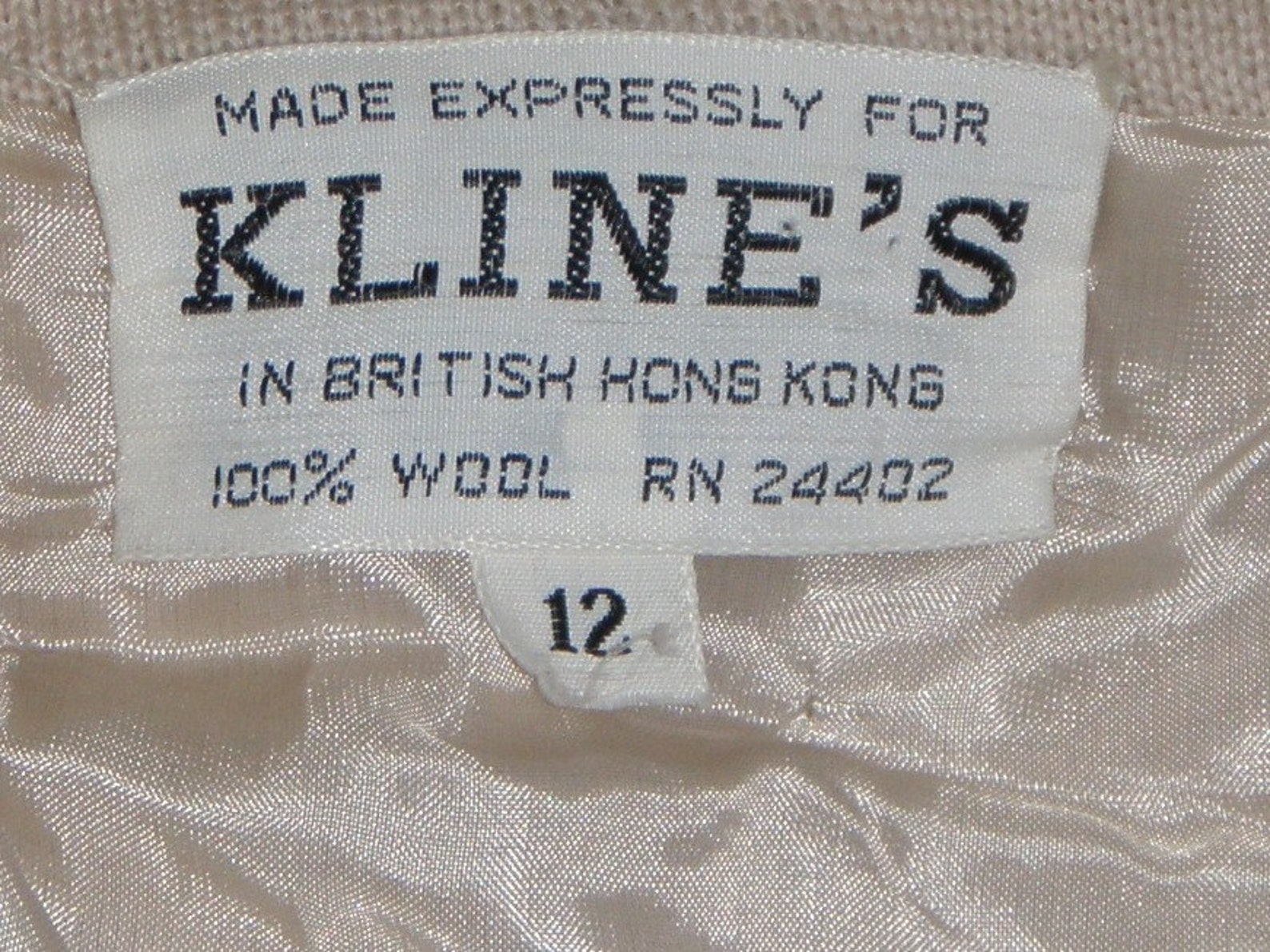 Vintage Kline's Wool 2 Pc Sweater Shirt Cardigan Glass - Etsy