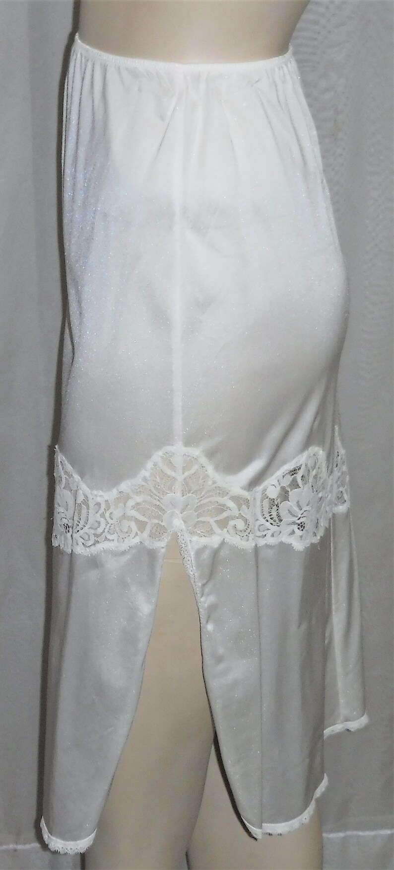 Vintage Wacoal White Nylon Half Slip Small High Side Split Slit - Etsy