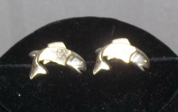Vintage Swank Wide Mouth Bass Fish Fisherman Cuff Links | Etsy