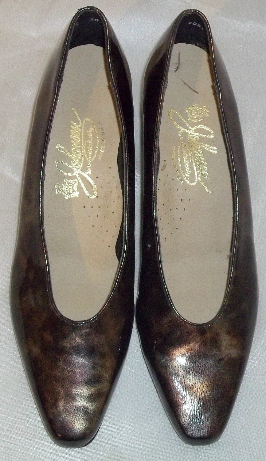 Vintage 1950's Johansen Patent Leather Shoes Heels Pumps 6 1/2 - Etsy
