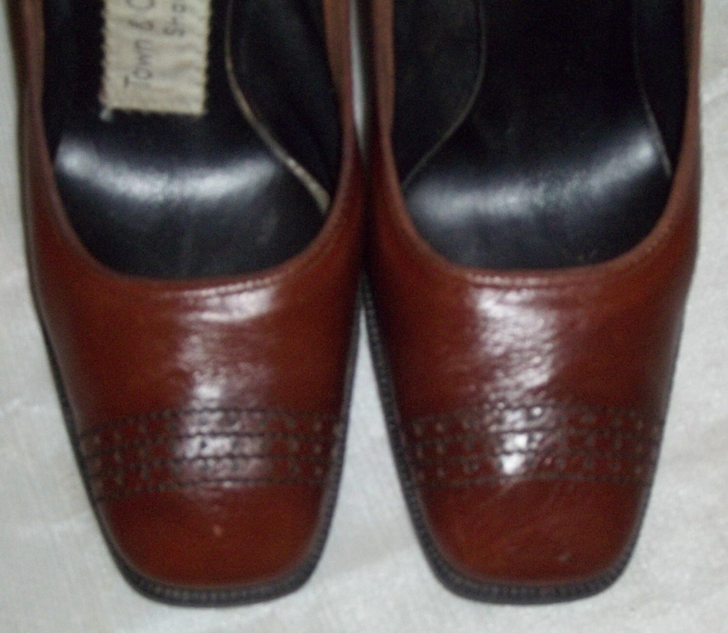 Vintage 1940's Town & Country Leather Retro Shoes Heels Pumps 5 1/2 - Etsy