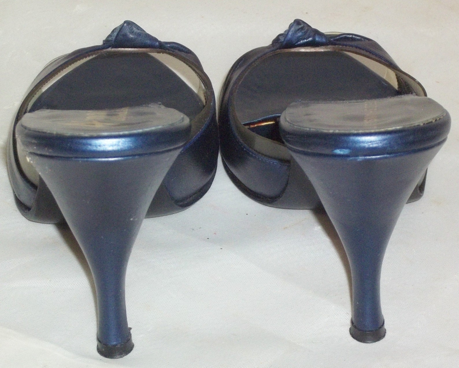 Vintage A'mano Spring-o-lators Springolator Peep Toe Pumps Slides 6 M ...