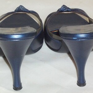 Vintage A'mano Spring-o-lators Springolator Peep Toe Pumps Slides 6 M ...