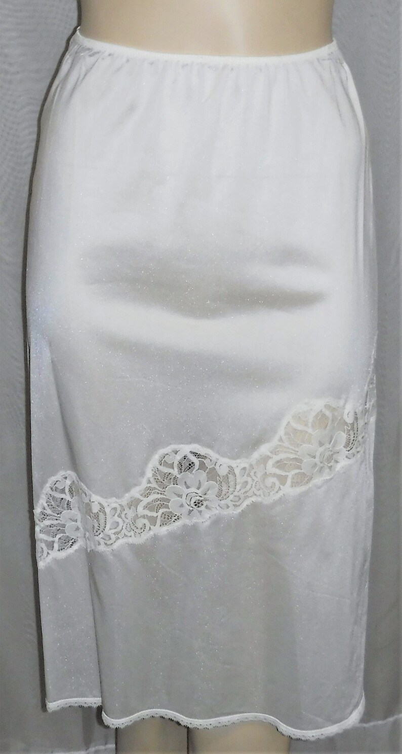 Vintage Wacoal White Nylon Half Slip Small High Side Split Slit - Etsy