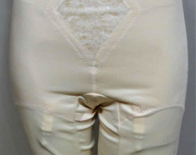 Vintage NOS Rago High Waist Long Leg Girdle Split Open Crotch Metal ...