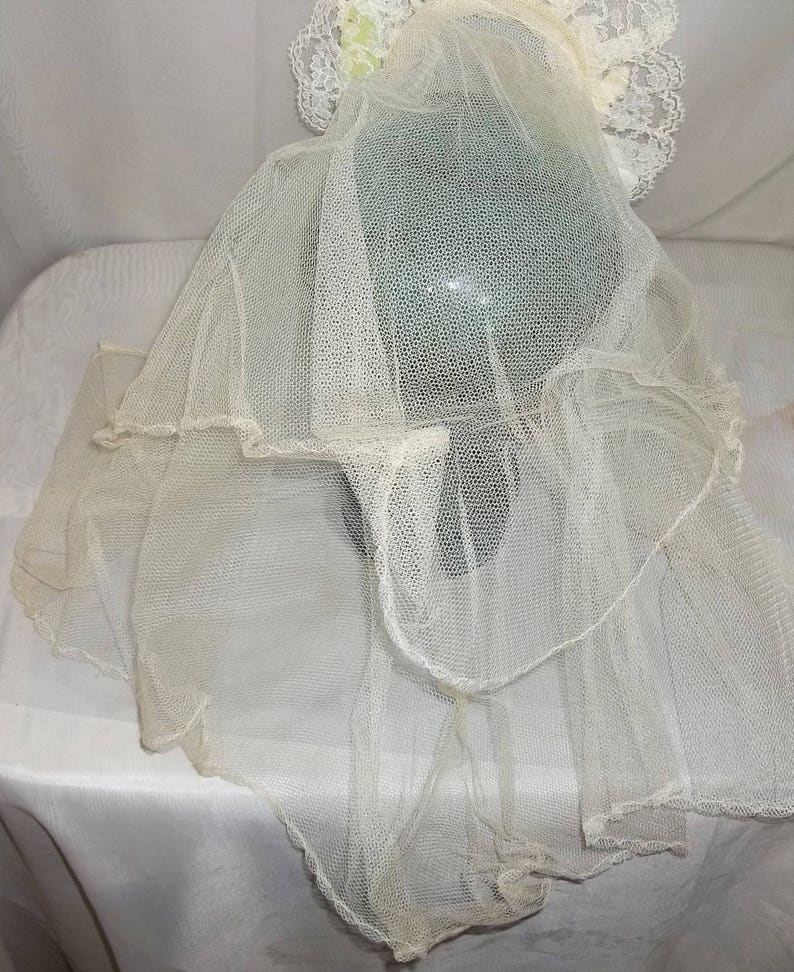 Vintage 1950's Lace Net Netting Veil Wedding Bridal - Etsy
