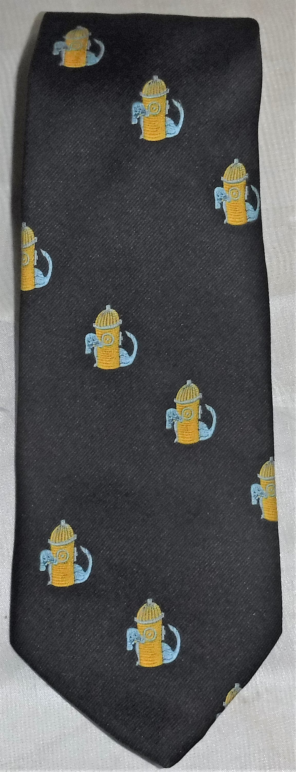 Vintage John Frederics Rothschild's Dog Fire Hydrant Tie Union Made ...
