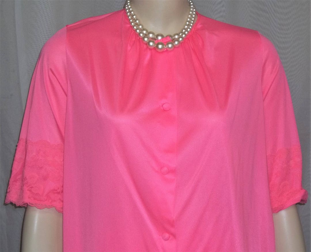 Vintage 1970's Dayglo Neon Hot Pink Henson Kickernick Pajama Lounge Set ...