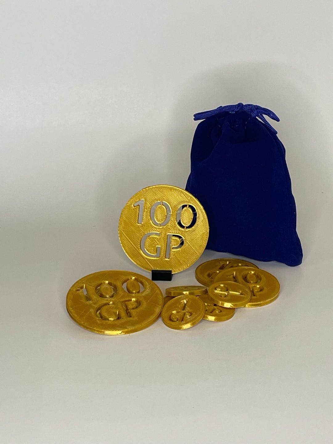 500 Gold Piece TTRPG Coin Set – 3D Printed RPG Currency for Fantasy ...