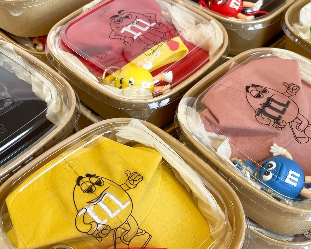 M and M Themed Goodie Bag for Kids | Adjustable Cap, Keychain, Crayons ...