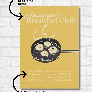 Vintage Breakfast Club Birthday Party Invitation | Fun + Unique Party ...