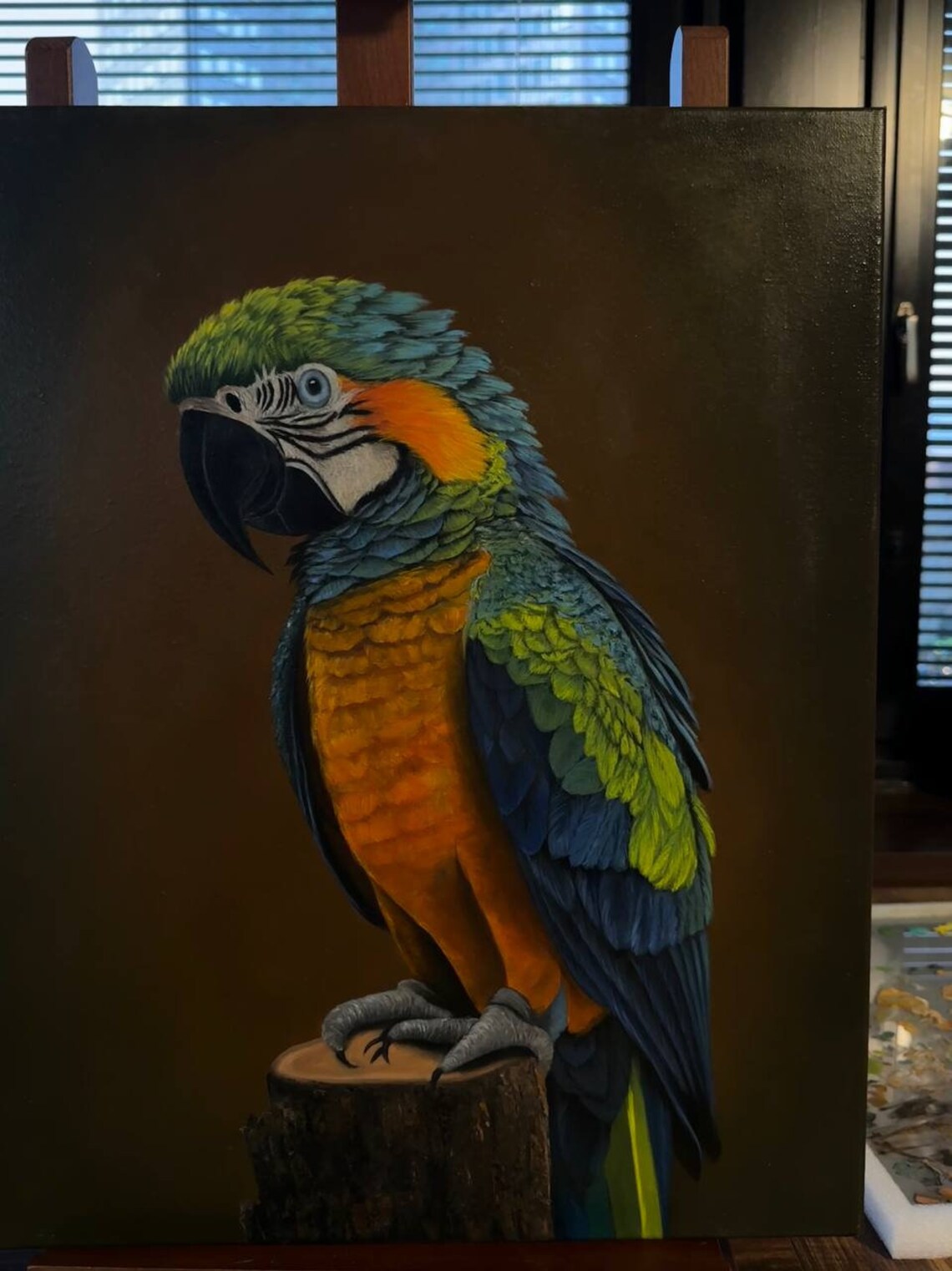 Hyper-realistic Oil Painting of a Parrot – Ideal Gift for Bird Lovers ...