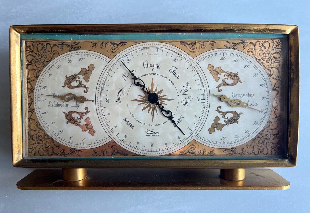 Vintage Wittnauer Desktop Barometer With Speaker, Humidity and ...