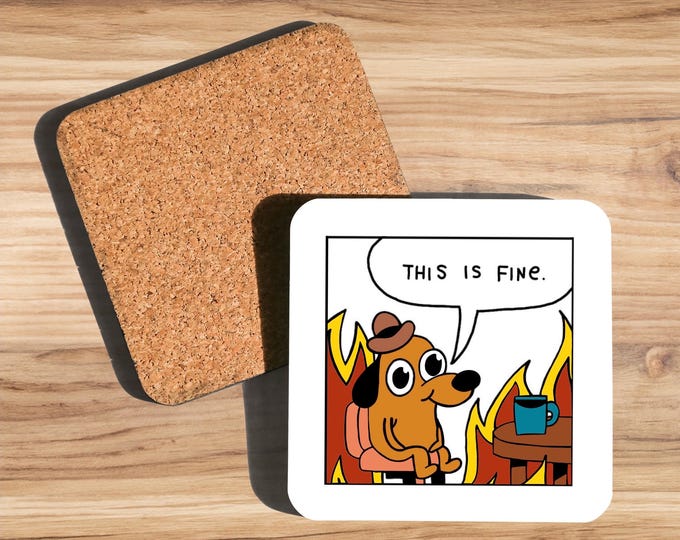 I’m Fine Coasters - Set of 4 - Etsy UK