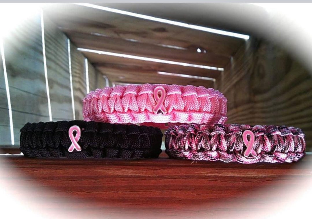 Pink Ribbon Breast Cancer Your Choice Color Awareness Paracord ...
