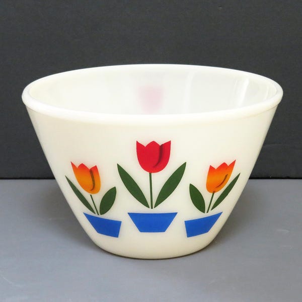 Fire King Tulip - Etsy