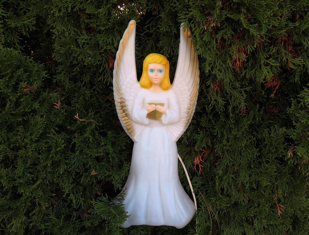 1970s Angel Blow Mold, 17 Inch Tall, Empire Blow Molds, Lighted Angel ...